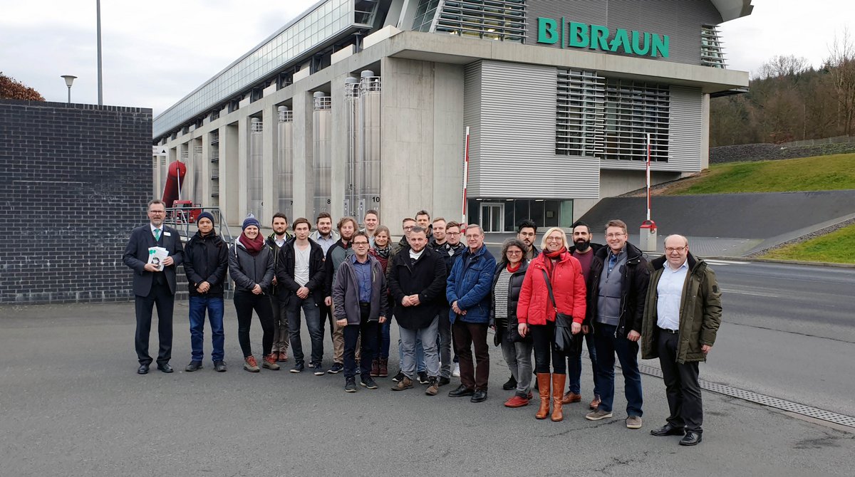 Studierende besuchen Unternehmen B. Braun Melsungen AG